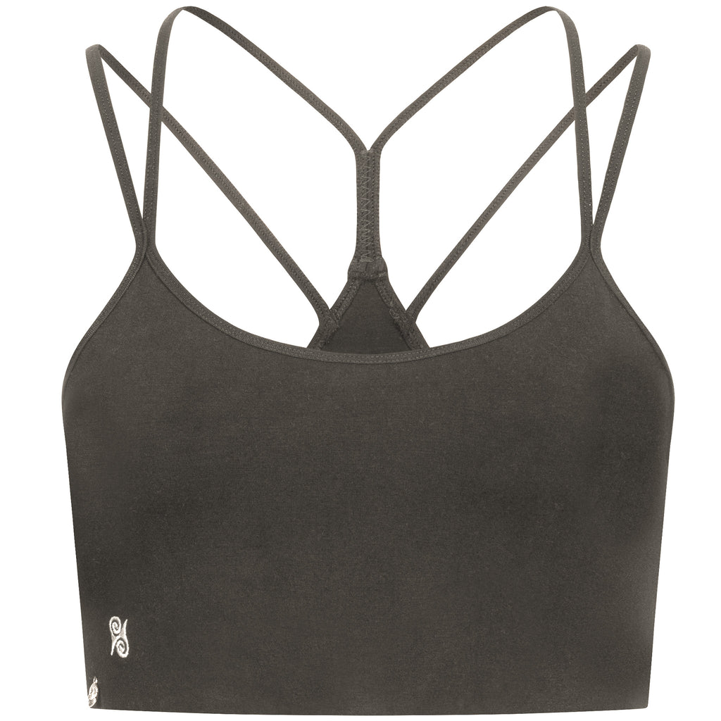 Yoga bra made of bamboo mix - Comfy Bra Salty Chocolate NEW